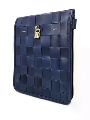 MADISON MAISON Woven Crossbody Bag - Blue