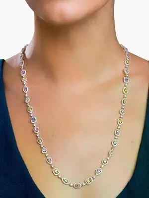 JUWELINA PARIS Sterling Silver Sapphire Necklace