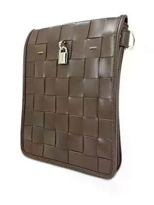 MADISON MAISON Woven Crossbody Bag - Brown
