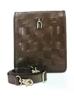 MADISON MAISON Woven Crossbody Bag - Brown