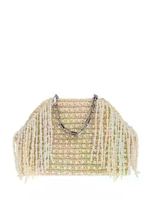 SELF-PORTRAIT Pearl-embellished Tote - Neutrals