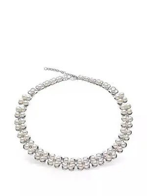 YOKO LONDON Yoko London 18kt White Gold Akoya Pearl And Diamond Necklace