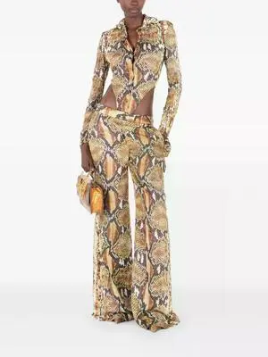 Roberto Cavalli Snakeskin-print Bodysuit