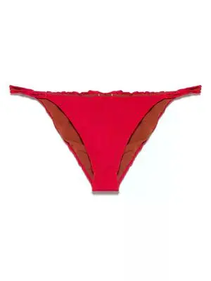 ISA BOULDER Braided Bikini Bottoms - Red