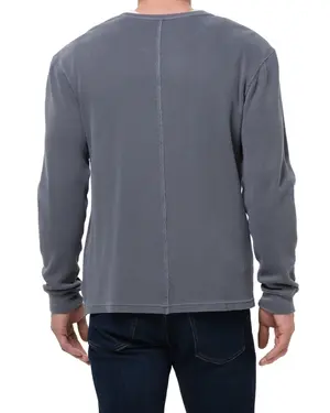 Citizens Of Humanity Waffle Long Sleeve Tee - Slate