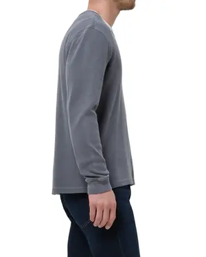 Citizens Of Humanity Waffle Long Sleeve Tee - Slate