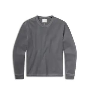 Citizens Of Humanity Waffle Long Sleeve Tee - Slate