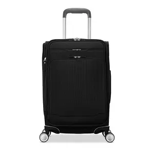 SAMSONITE Silhouette 18 Softside Carry On Spinner Suitcase - Black