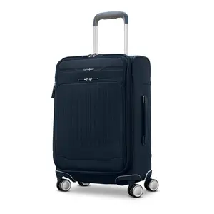 SAMSONITE Silhouette 18 Softside Carry On Spinner Suitcase - Deep Navy