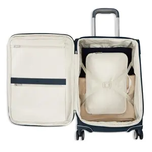 SAMSONITE Silhouette 18 Softside Carry On Spinner Suitcase - Deep Navy