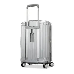 SAMSONITE Silhouette 18 Hardside Carry-on Spinner Suitcase - Metallic Silver