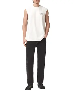 ALLSAINTS Underground Relaxed Fit Sleeveless Tee - Ashen White