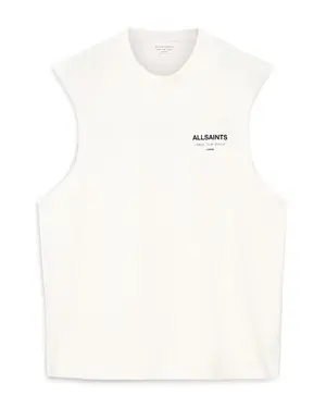 ALLSAINTS Underground Relaxed Fit Sleeveless Tee - Ashen White