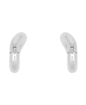 Balenciaga Loop Xxs Earrings - Silver