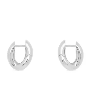 Balenciaga Loop Xxs Earrings - Silver