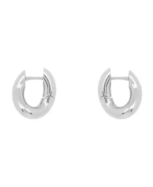 Balenciaga Loop Xxs Earrings - Silver