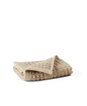 JUNA Check Towels Washcloth - Sand