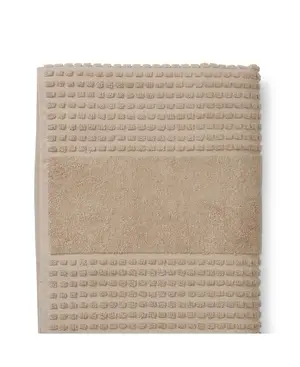 JUNA Check Bath Towel - Sand