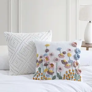 PERI HOME 3d Petals Decorative Pillow, 18 X 18