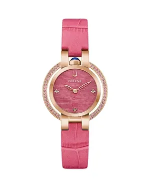 Bulova Classic Rubiyat 31mm Watch - Pink/pink
