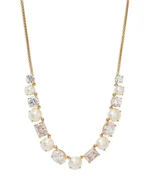 Nadri London Mixed Frontal Necklace - Gold