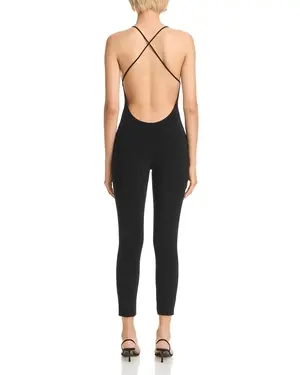 Norma Kamali Fara Low Back Slip Catsuit