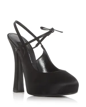 Black Platform Pumps