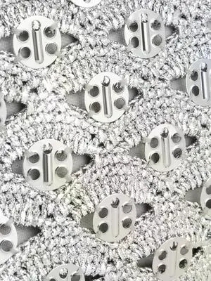 Rabanne Raffia Clutch - Silver