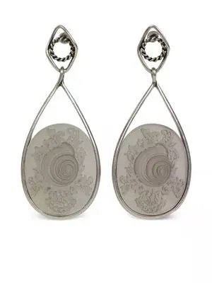 ETRO ETRO Cameo-Shell Earrings