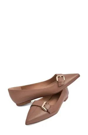 LK BENNETT Tory Oloid Pointed Toe Flat - Taupe