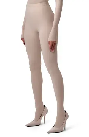 Naked Wardrobe Closed Toe Leggings - Taupe