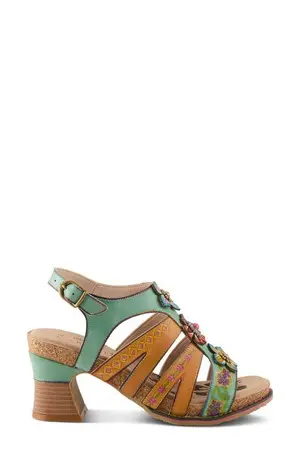 SPRING STEP SHOES Galfriday Sandal - Mint Green Multi