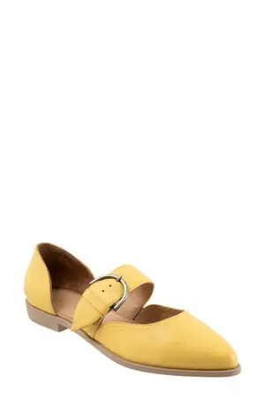 Bueno Buckled Flats For Women