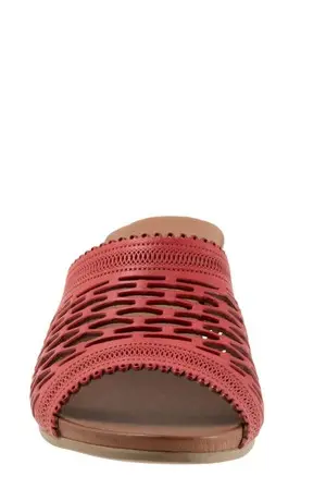 BUENO Lillian Block Heel Sandal - Red