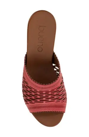 BUENO Lillian Block Heel Sandal - Red