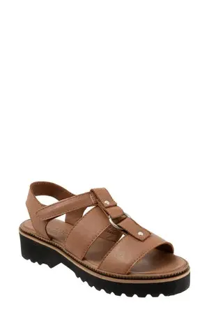 BUENO Athena Strappy Sandals - Walnut