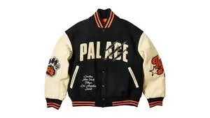 PALACE Tora Tora Varsity Jacket - Navy Blue