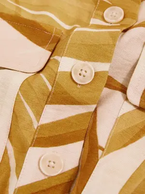 REISS Hannah Palm Print Shirt