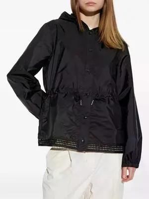 Moncler Crochet-trimmed Hooded Jacket