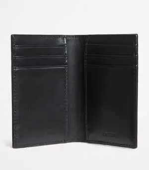 Sandro Faux Leather Bifold Card Holder - Black