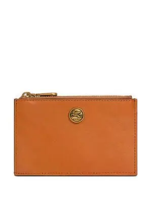 Etro Pegaso-appliqué Wallet - Orange