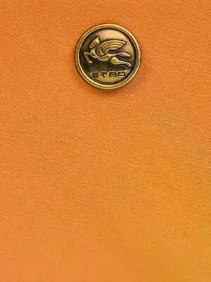 Etro Pegaso-appliqué Wallet - Orange