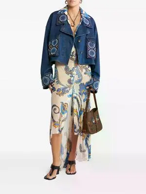 Etro Embroidered Cropped Jacket