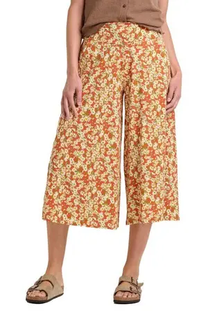 TOAD & CO Chaka Culotte Pant - Mango Daisy Field Print