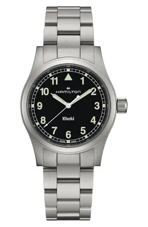 Hamilton Khaki Field Bracelet Watch - Black