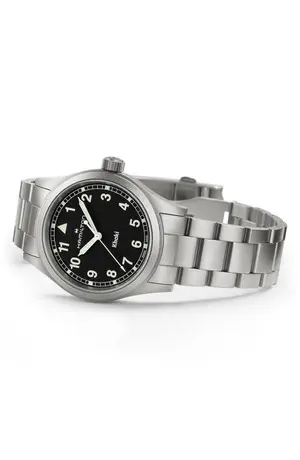 Hamilton Khaki Field Bracelet Watch - Black