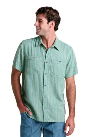 TOAD & CO Taj Hemp Shirt Sagebrush Dobby