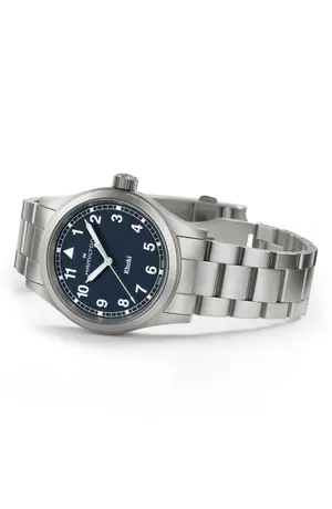 Hamilton Khaki Field Bracelet Watch - Blue