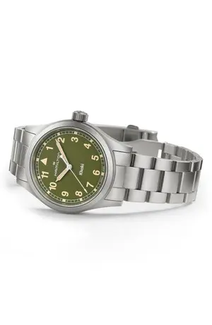 Hamilton Khaki Field Bracelet Watch - Green