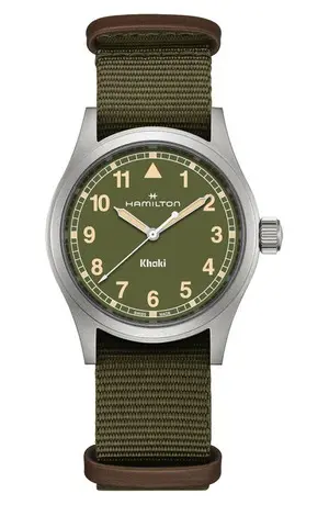Hamilton Khaki Field Strap Watch - Green